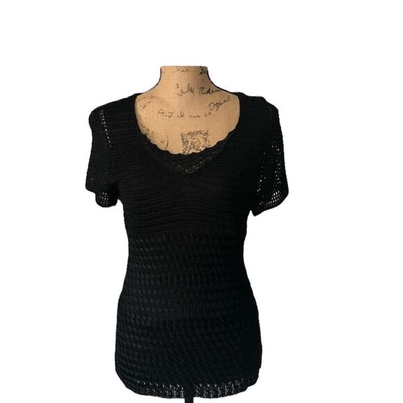 Emma James | Tops | Black Emma James Knit Top | Poshmark